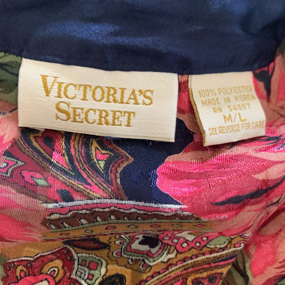 Vintage Victoria Secret 1990s Gold Label Floral Paisl… - Gem
